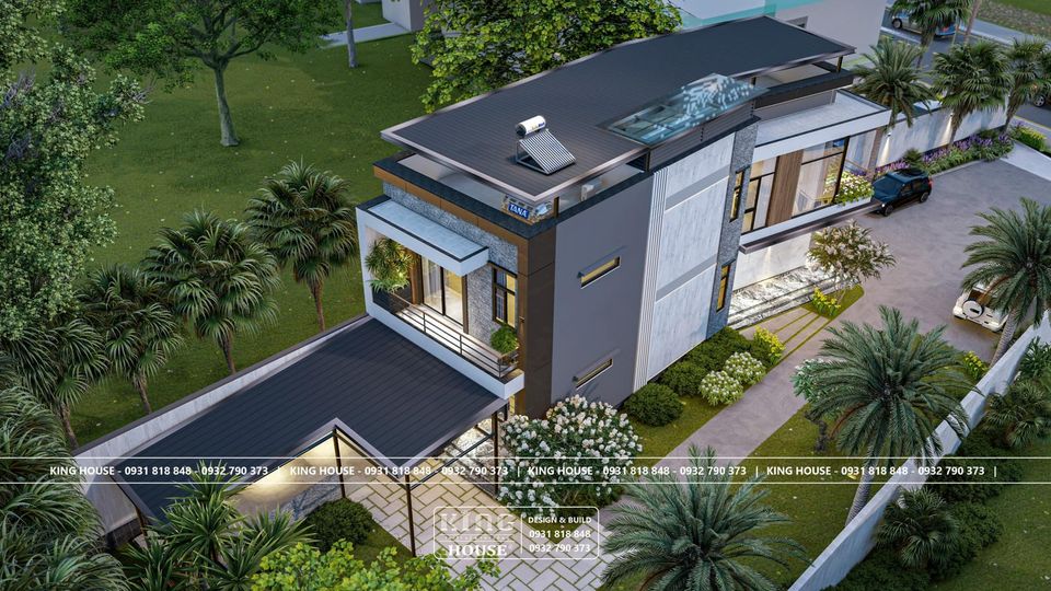 Thiết Kế Biệt Thự 2 Mặt Tiền Hiện Đại Đẹp Tại Thành Phố Hồ Chí Minh